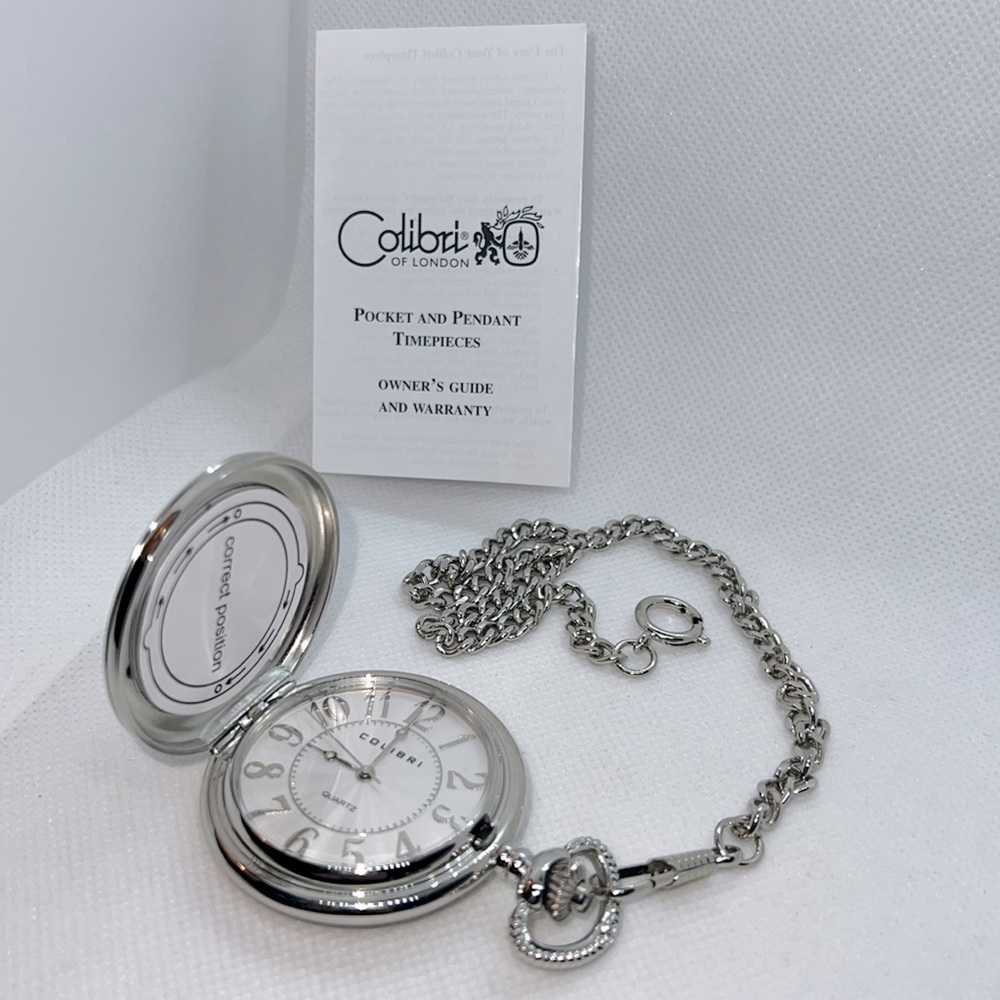 Colibri Of London 17 Jewel Pocket Watch, Picture Fram… - Gem